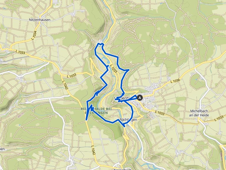 Langenburg - Unterregenbach - Bächlingen/Jagsttal | Wanderung | Komoot